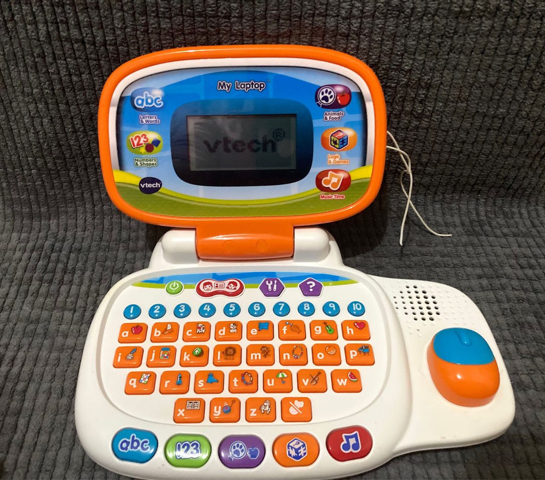 vtech Tote and Go Laptop, Orange, Hobbies & Toys, Toys & Games on Carousell