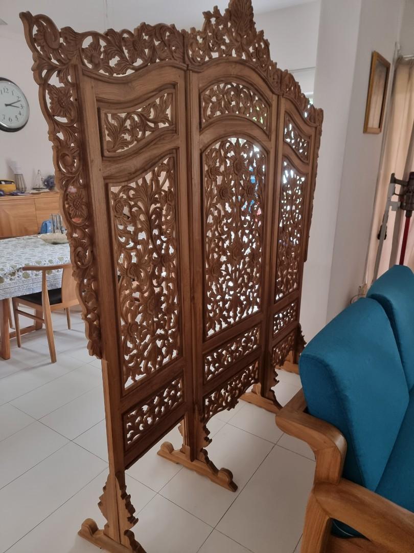 Wall pannel/ divider : Teak wood, Furniture & Home Living, Furniture ... Wall pannel/ divider : Teak wood, Furniture & Home Living, Furniture ...