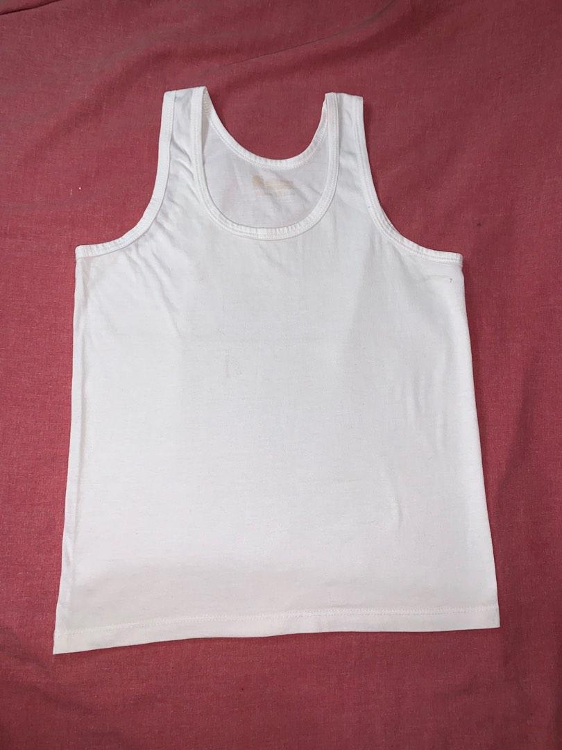 White Sando for Kids Plain inner for Uniform, Babies & Kids, Babies ...