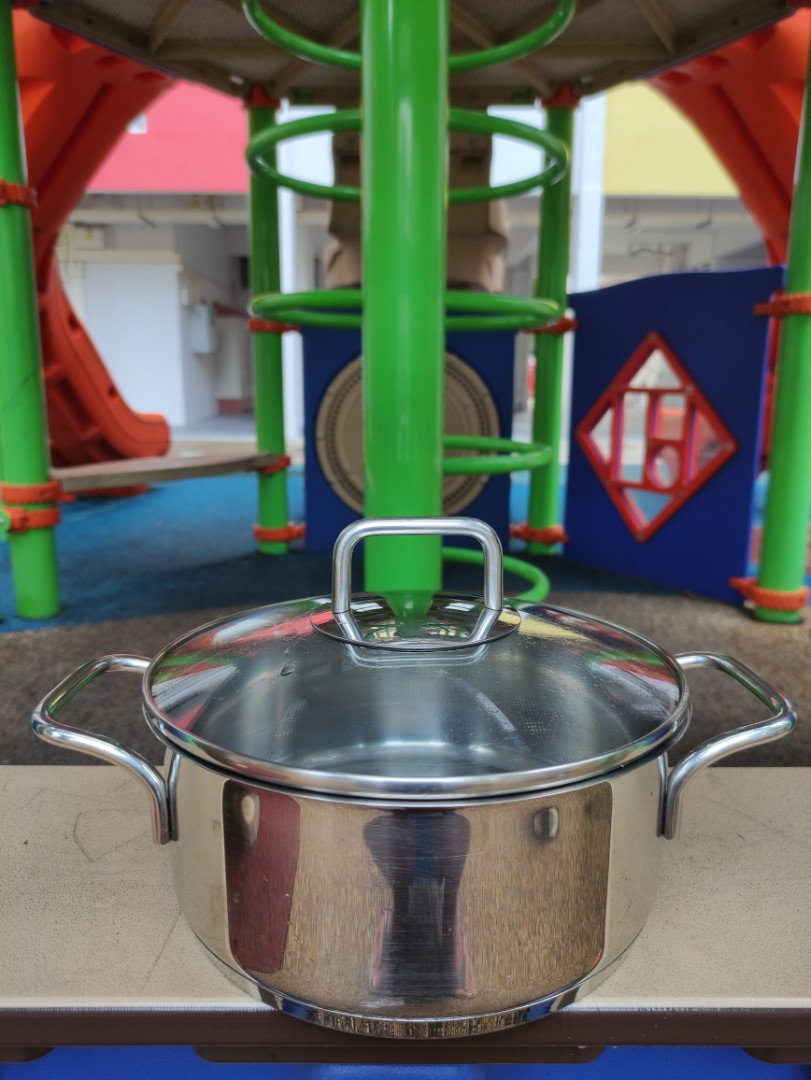 WMF Transtherm Stainless Steel Cooking Pot (Size: 21.5 cm), TV & Home ...