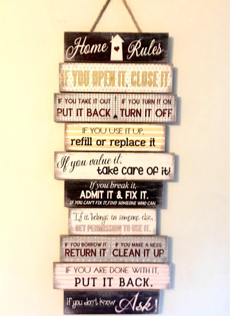 Wooden Hanging Wall Decor/Quotes (Big Size), Furniture & Home Living ...