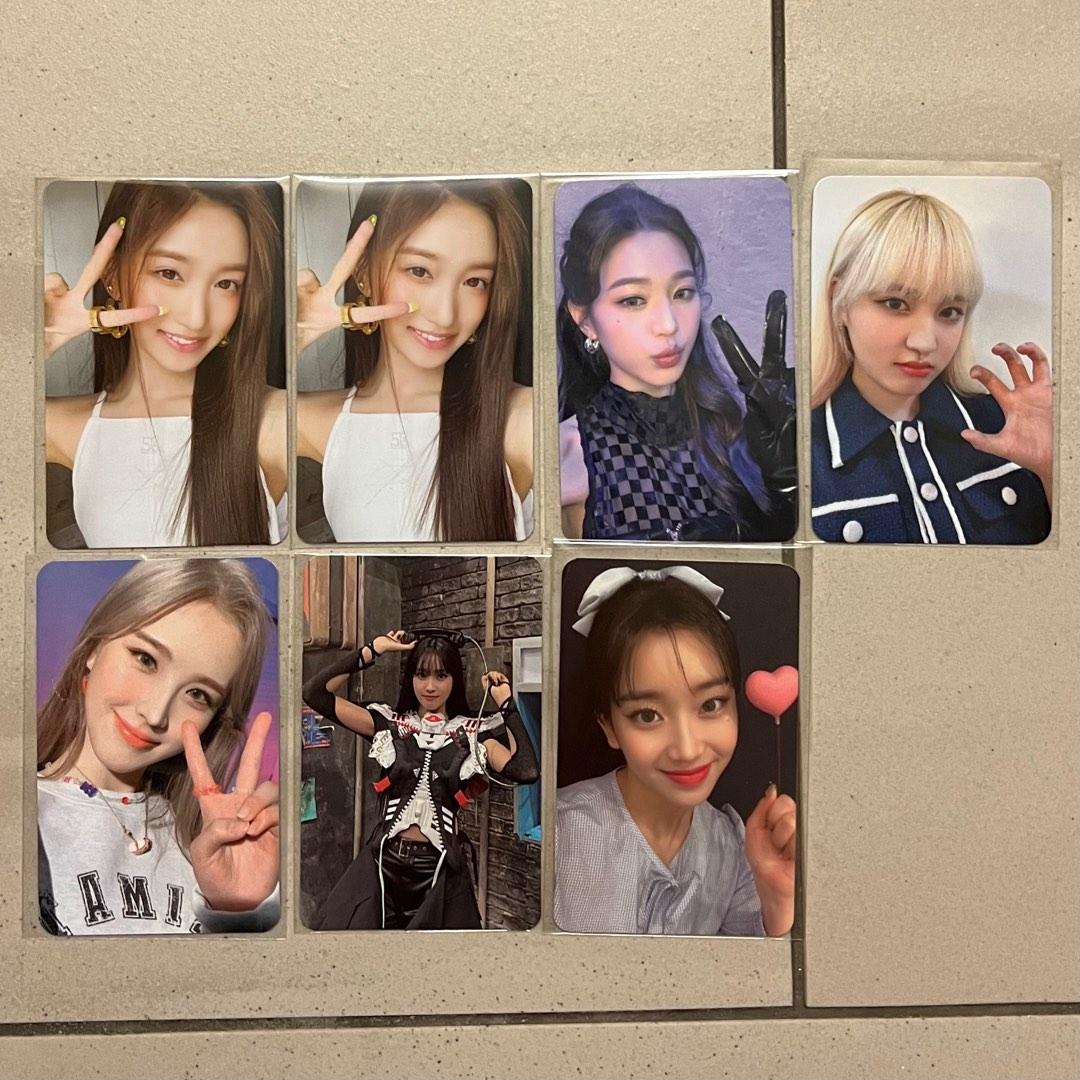 wtt wts ive le sserafim stayc weeekly chaewon sakura pc photocard fansign pob benefit jihan ...
