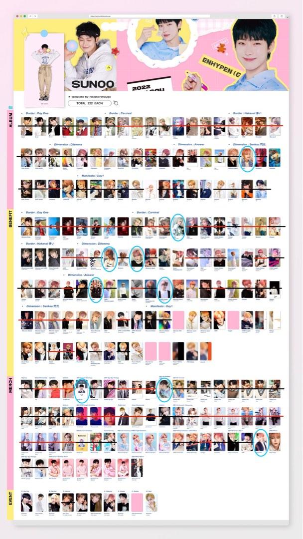 [WTT/WTS] enhypen sunghoon heesung heeseung niki riki sunoo jay bdo ...