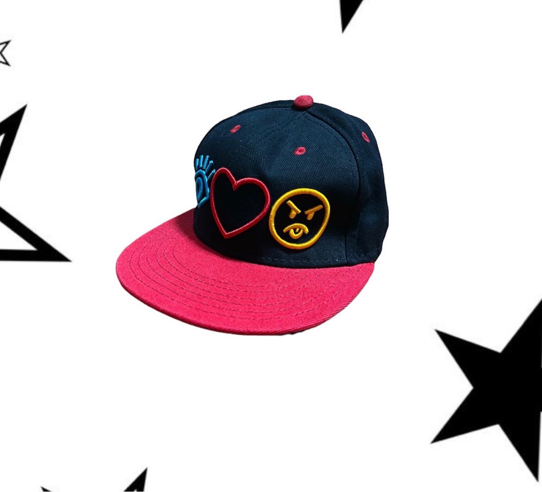 y2k grunge red and black cap, Women's Fashion, Watches & Accessories ...