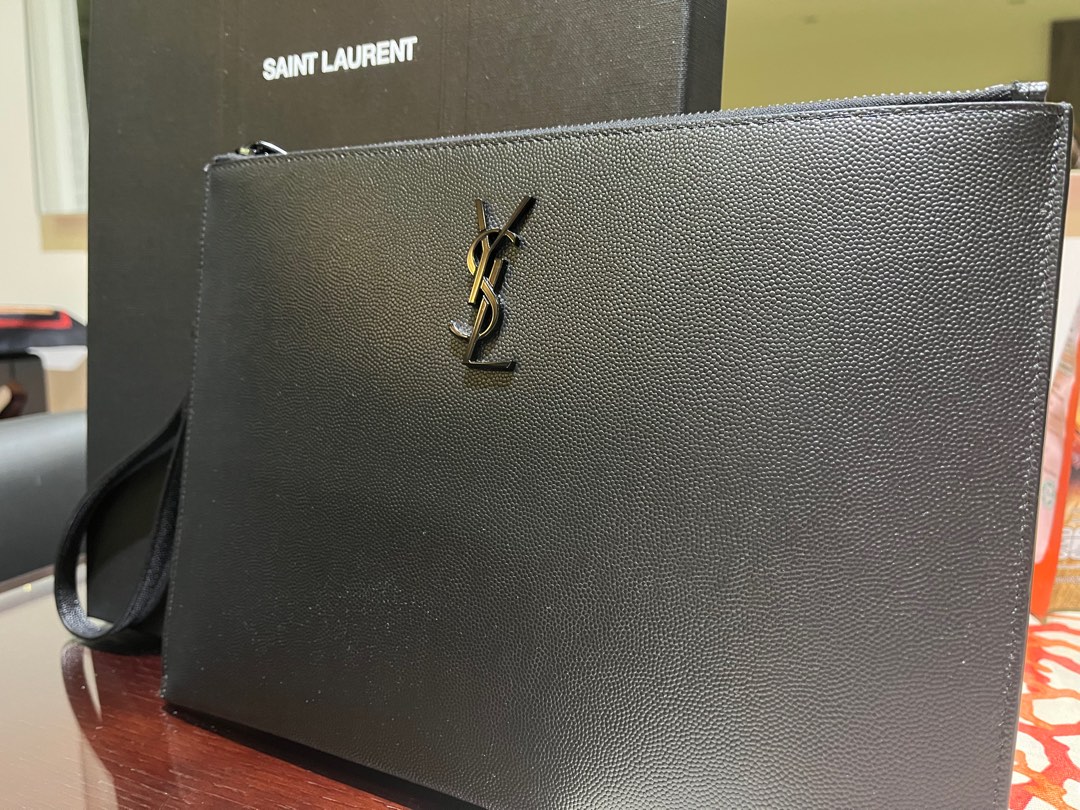 YSL Clutch (mens), Luxury, Bags & Wallets on Carousell