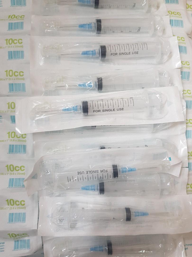 10CC SURE-GUARD DISPOSABLE SYRINGE, Health & Nutrition, Medical ...