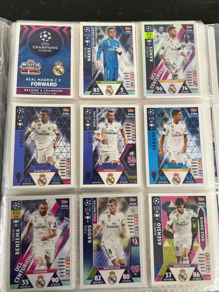11 cards Real Madrid (all special cards) 2018/19 season, Hobbies & Toys ...