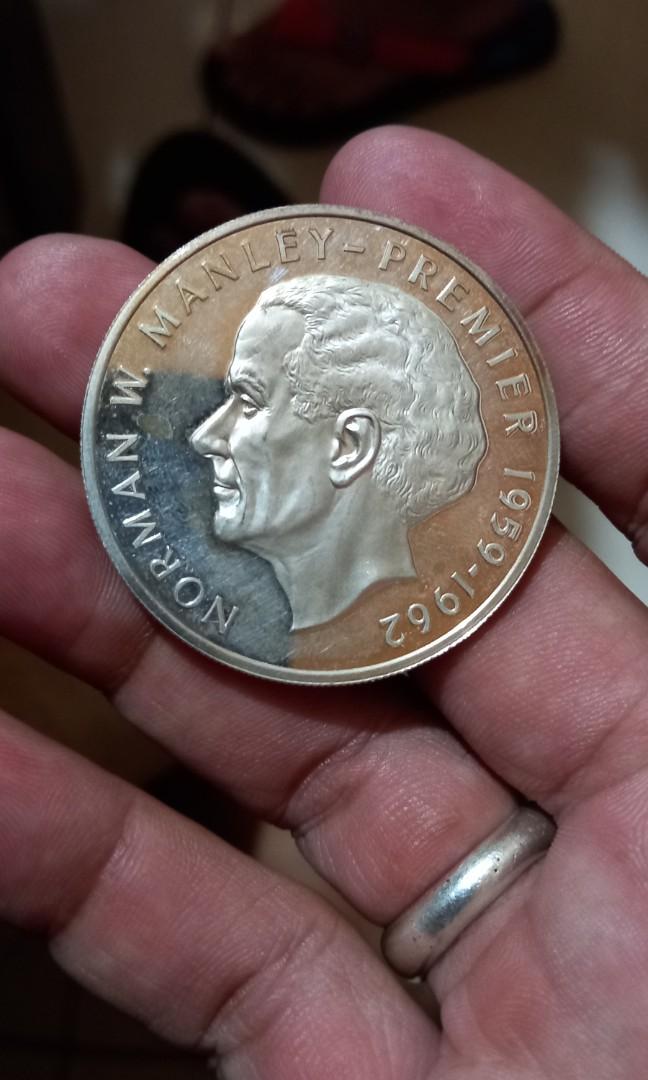 1962 norman manley commemorative silver proof coin, Hobbies & Toys ...
