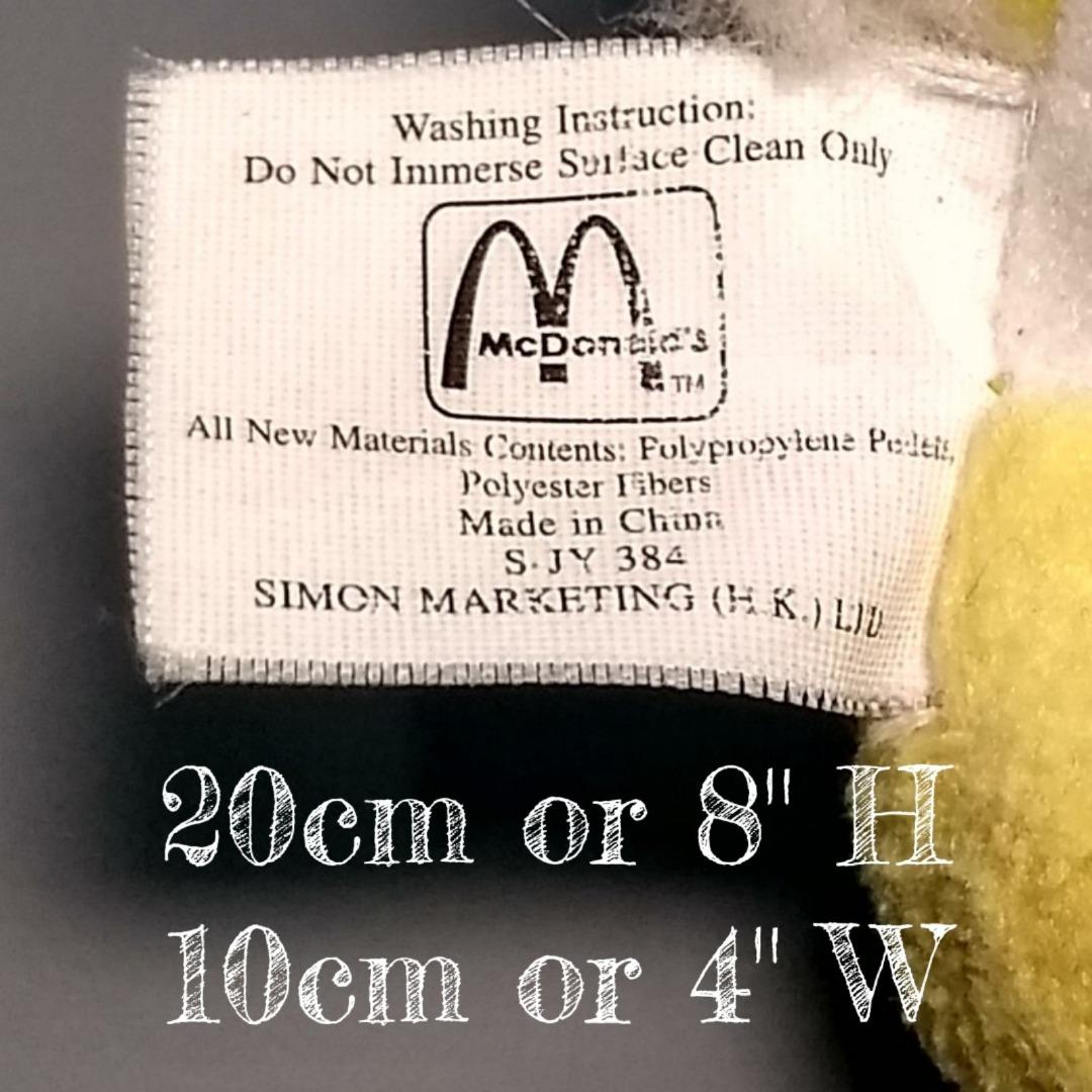 20cm x 10cm small mcdonald's yellow usagi bunny rabbit from winnie the ...