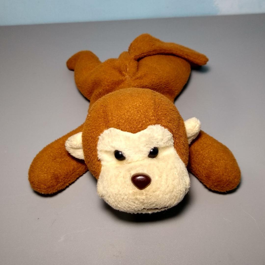 20cm x 14cm small cute boutique goobee monkey beaded lying down stuffed ...