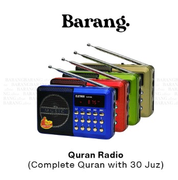 2 in 1 Al Quran Radio and Portable FM Radio | Digital Music Player ...