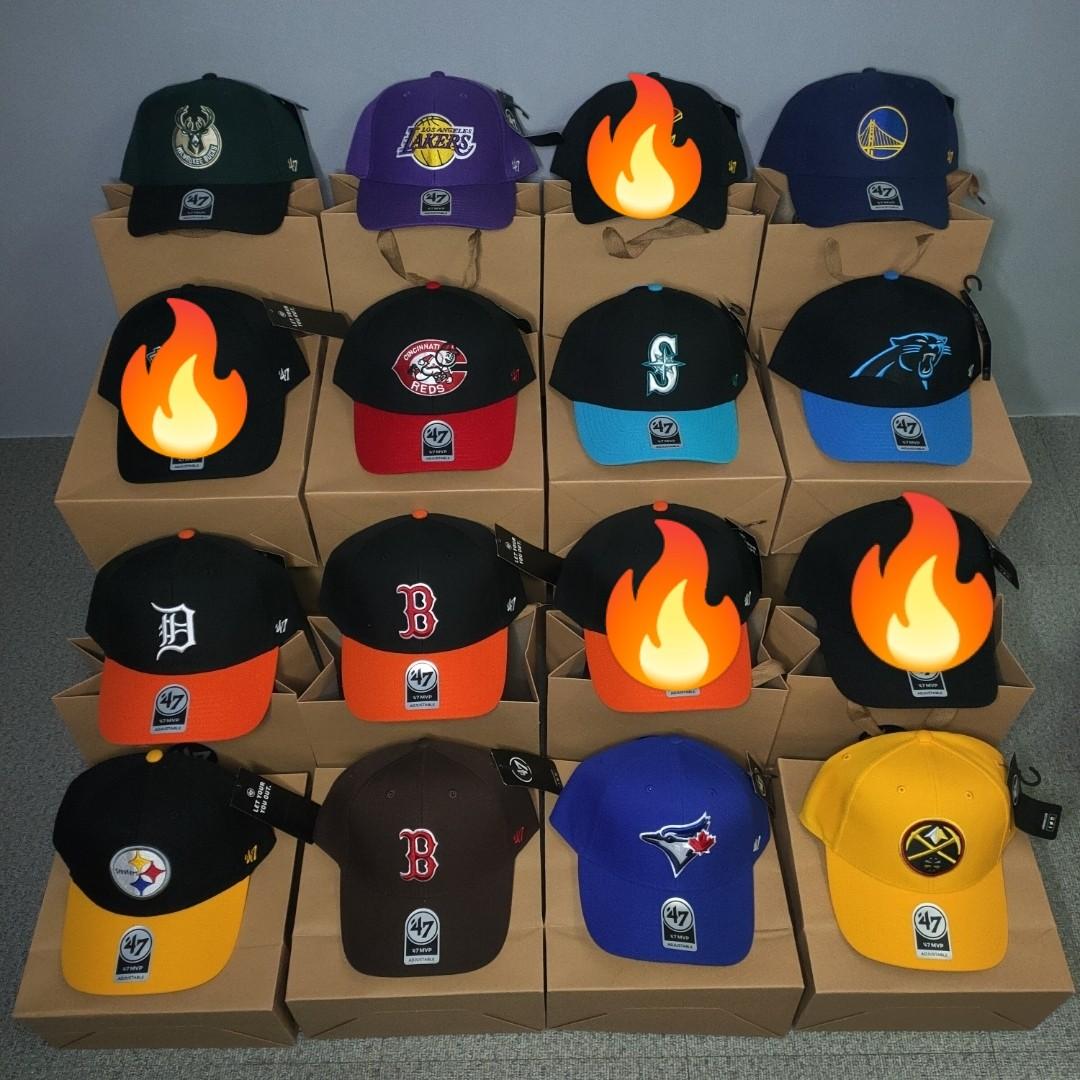 47 Brand Dad hat Velcro Strapback, Men's Fashion, Watches & Accessories ...