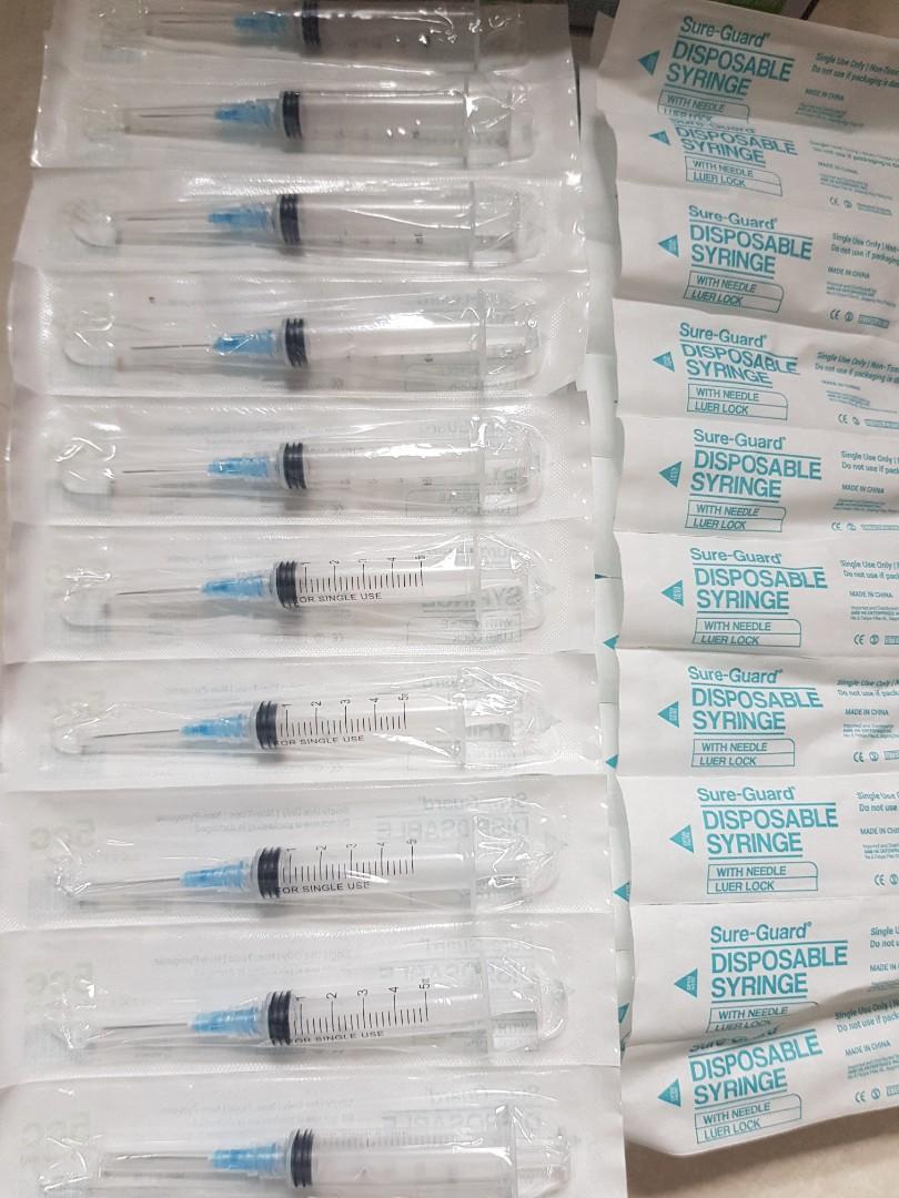 5CC SURE-GUARD MEDICAL SYRINGE, Health & Nutrition, Medical Supplies ...