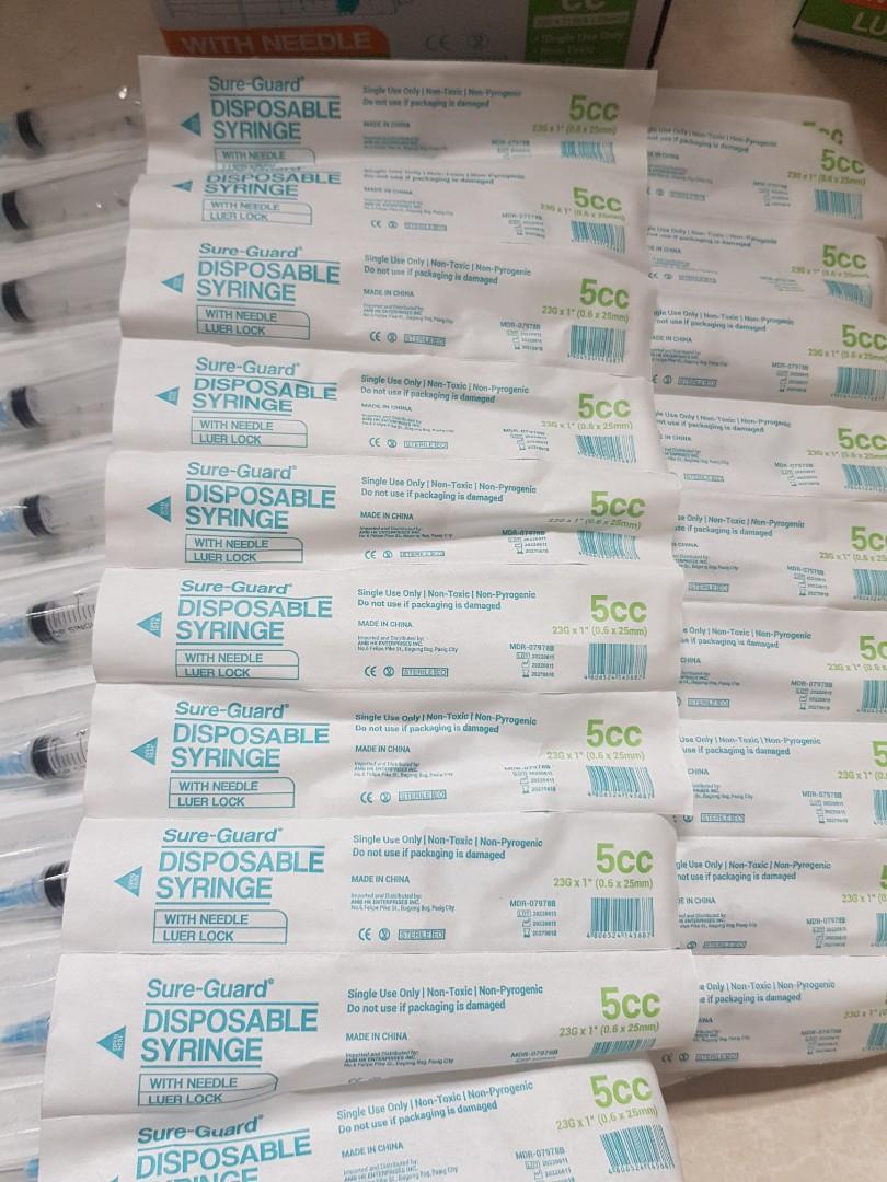 5CC SURE-GUARD MEDICAL SYRINGE, Health & Nutrition, Medical Supplies ...