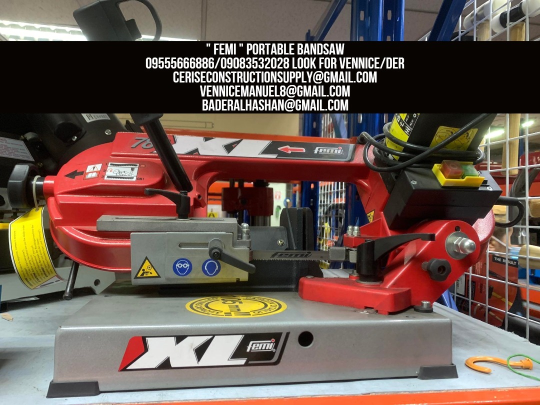 " FEMI " PORTABLE BANDSAW, Commercial & Industrial, Construction Tools ...