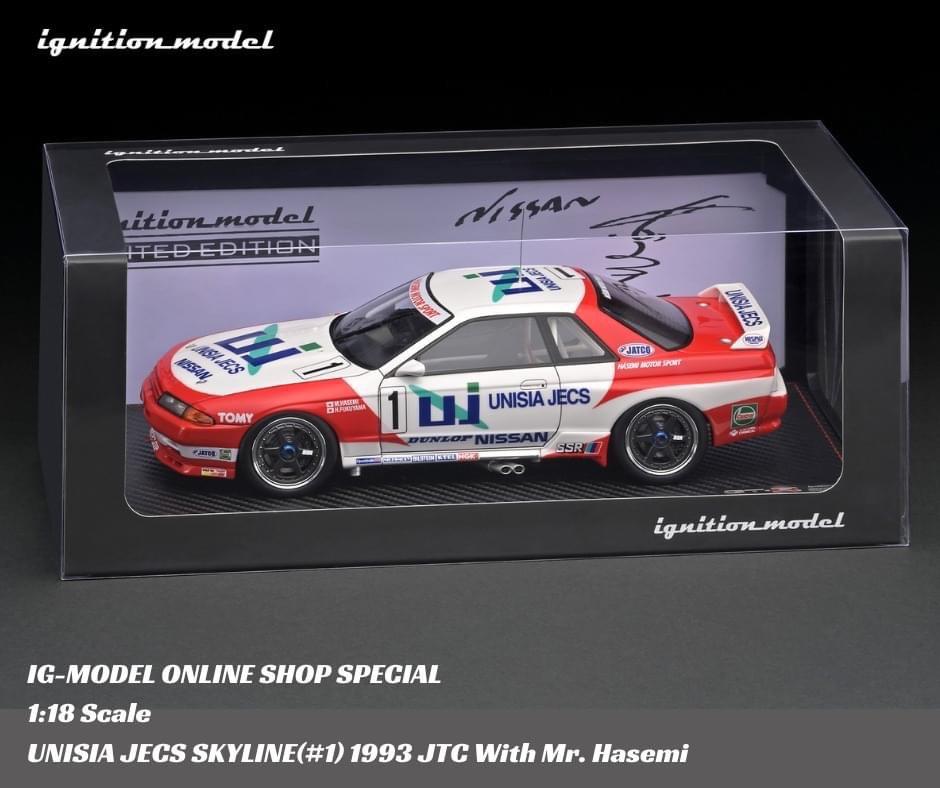 現貨 Ignition Model Online Shop Special IG2778 1/18 Resin Model Car UNISIA JECS Nissan Skyline GT ...