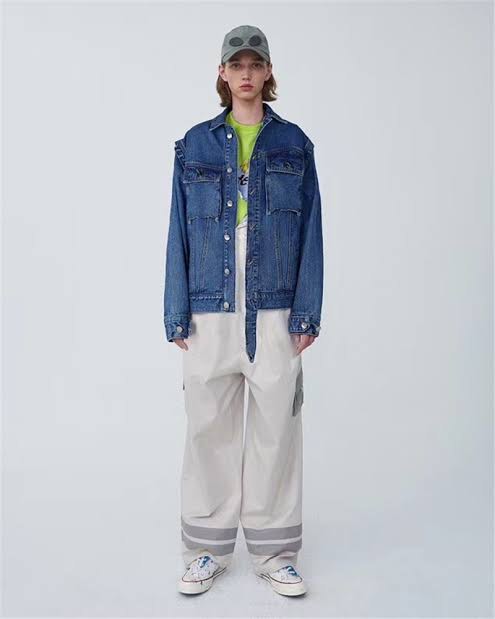 Ader Error - SS 2020 Rivet Label Denim Jacket, Men's Fashion, Coats ...
