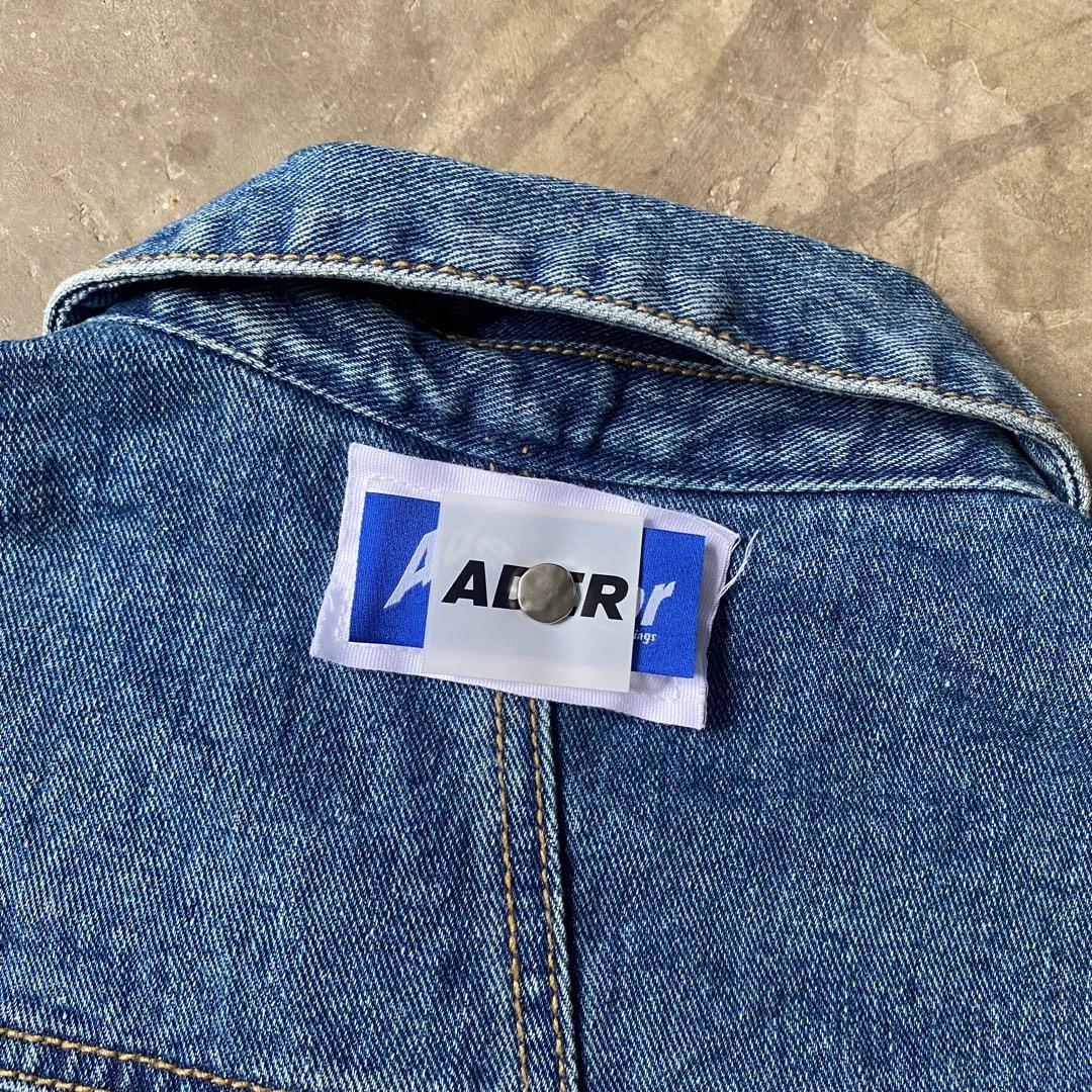 Ader Error - SS 2020 Rivet Label Denim Jacket, Men's Fashion, Coats ...