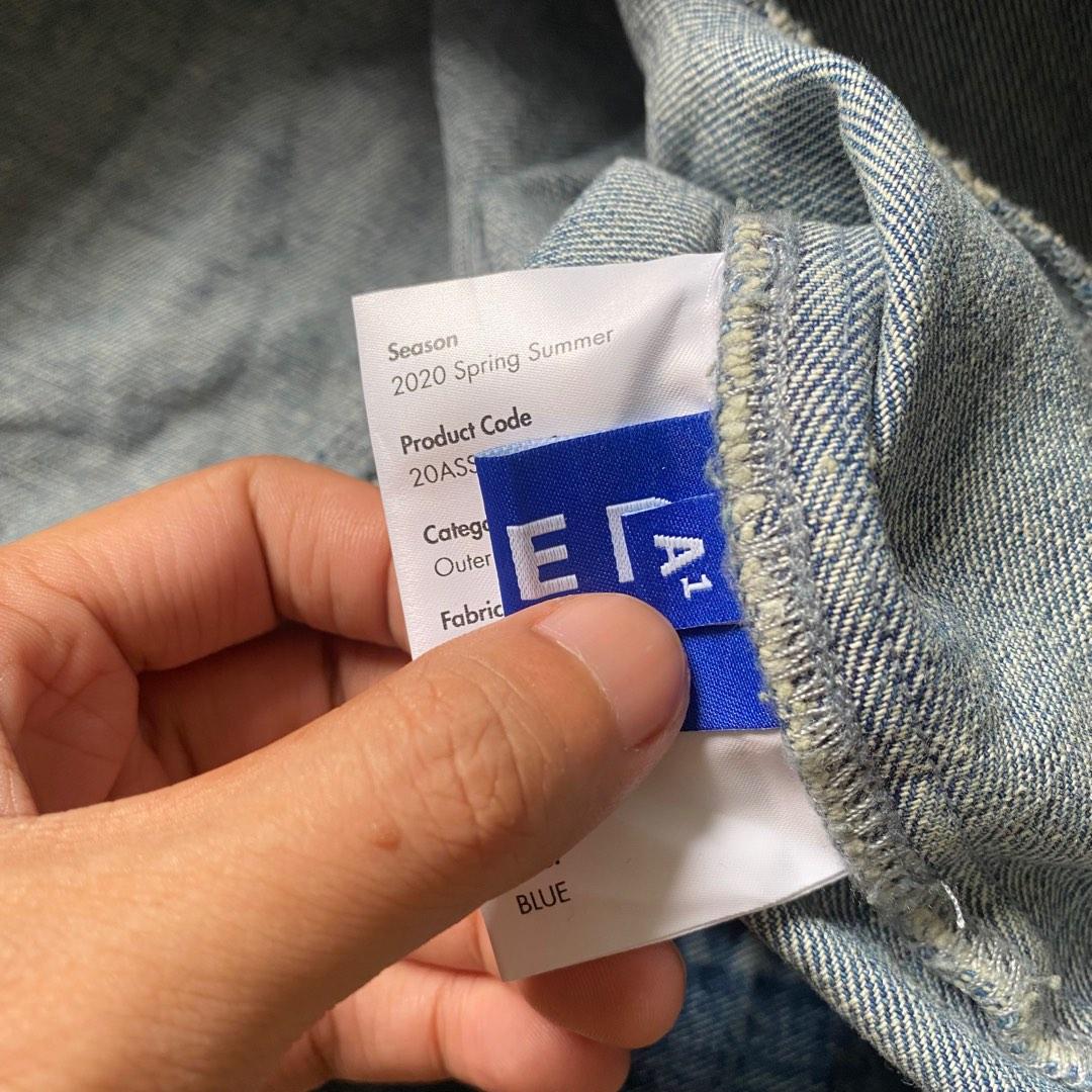 Ader Error - SS 2020 Rivet Label Denim Jacket, Men's Fashion, Coats ...