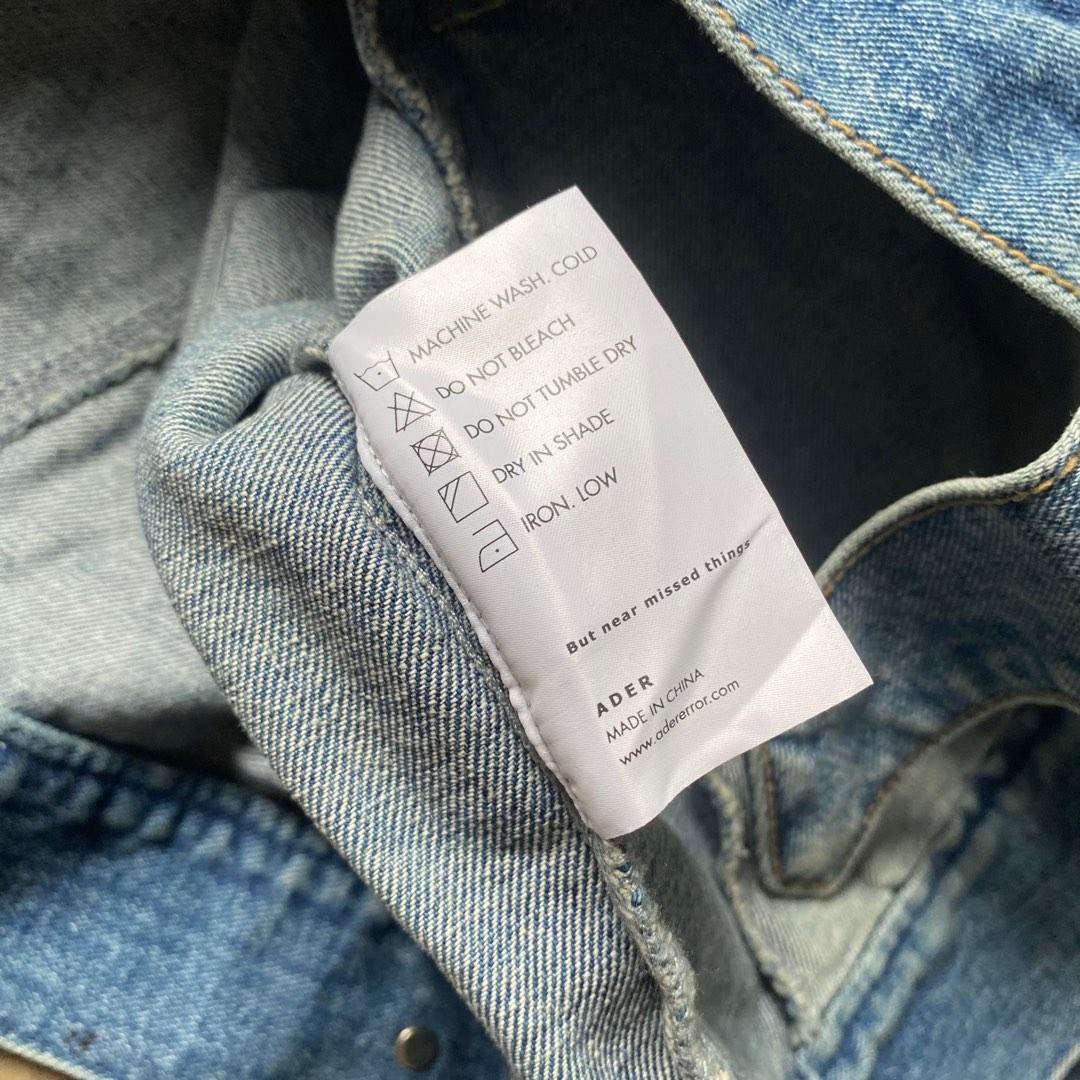 Ader Error - SS 2020 Rivet Label Denim Jacket, Men's Fashion, Coats ...