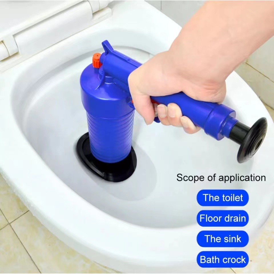 Air Drain Pipe Blaster Declogger High Pressure sink Plunger Unclog Pump ...