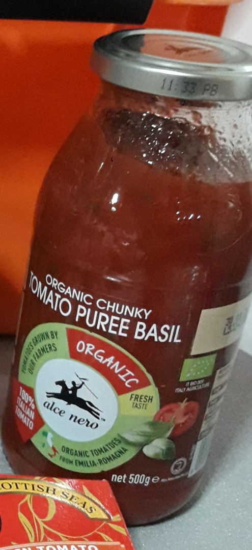 Alce Nero Chunky Tomato Puree Basil 500g (Expiry: 30 Sept 2022), Free ...