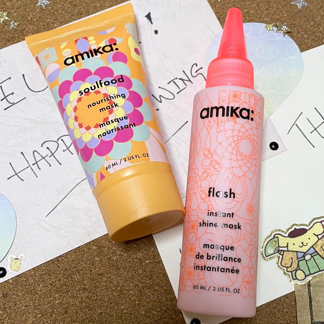 amika Flash shine mask & soulfood nourishing mask, Beauty & Personal ...