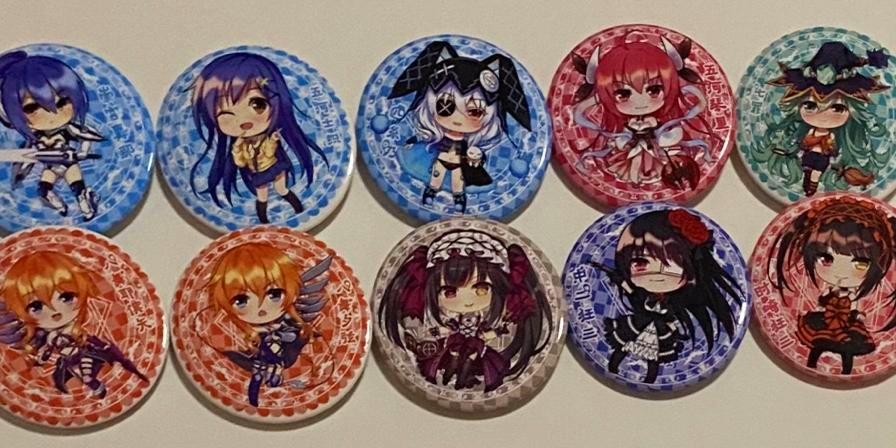 Anime Badges Jujutsu Kaisen JJK | Date A Live | Re:Zero | Hypnosis Mic ...