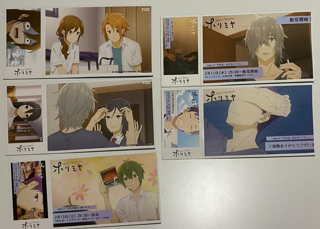 Anime Postcards/Bookmarks Jujutsu Kaisen JJK | Horimiya | Bungo Stray ...