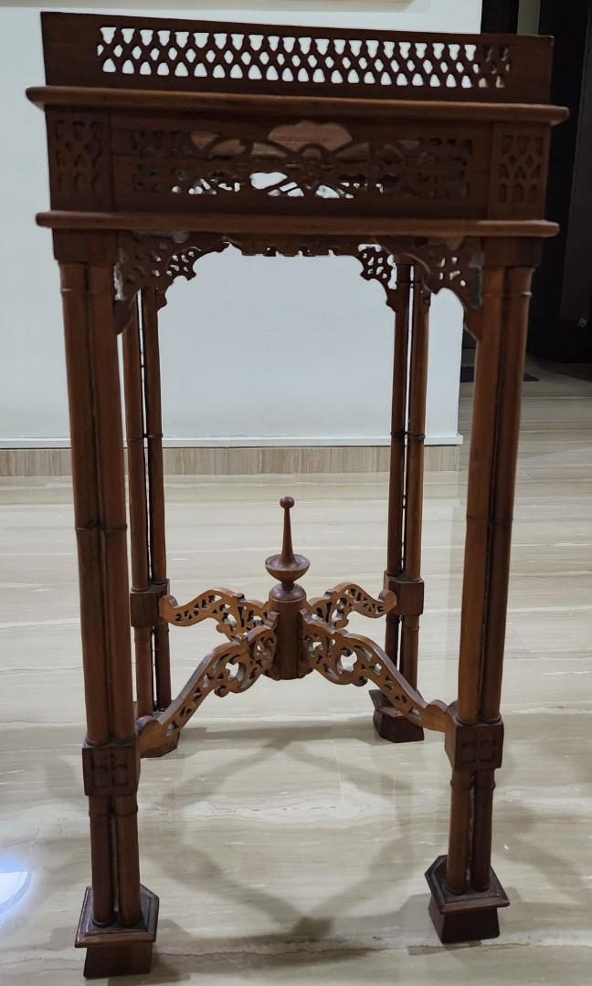 Antique Wooden Display Table, Furniture & Home Living, Furniture ...