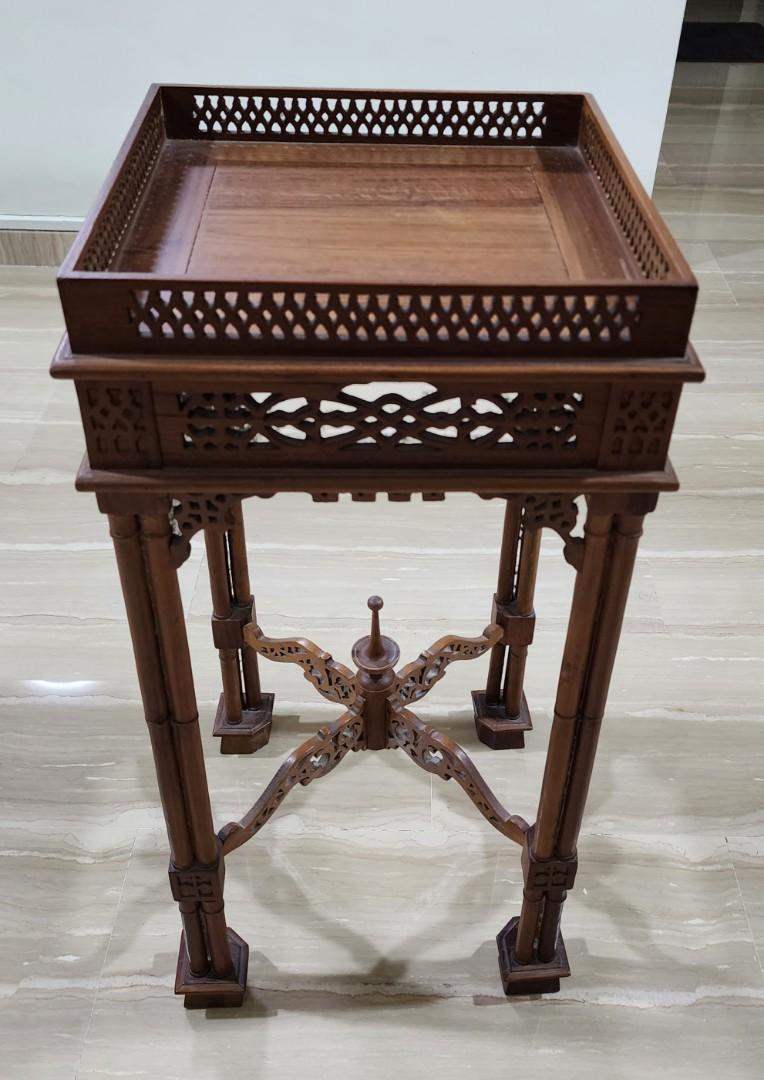 Antique Wooden Display Table, Furniture & Home Living, Furniture ...