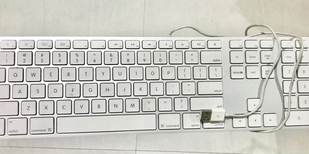 Apple Keyboard Model No. A1243, Computers & Tech, Parts & Accessories ...