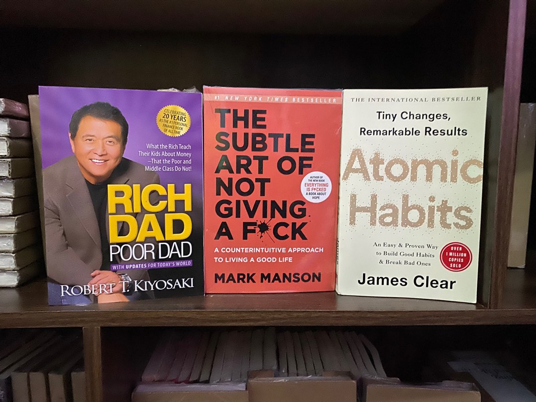 Atomic Habits The Subtle Art Of Not Giving A F Ck Rich Dad Poor Dad