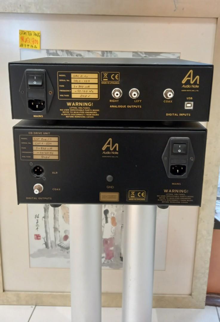 Audio Note CDT One/II CD Transport + Audio Note DAC 0.1X...Gd Cond ...