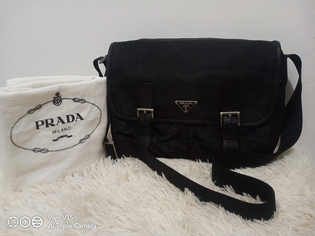 Auth .Prada sling, Luxury, Bags & Wallets on Carousell