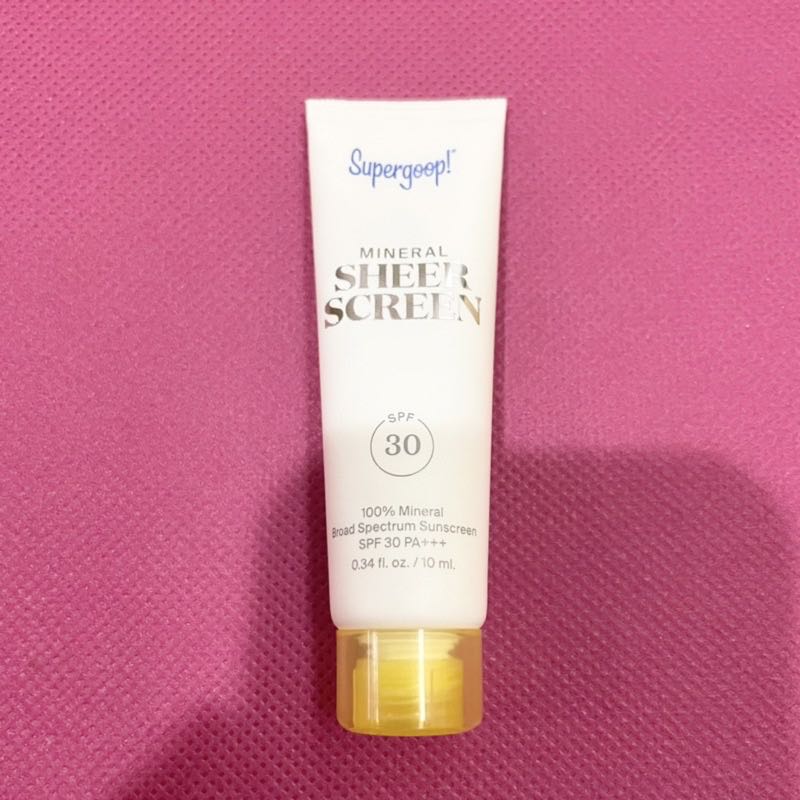 AUTHENTIC Supergoop mineral sheer screen sunscreen, Beauty & Personal ...