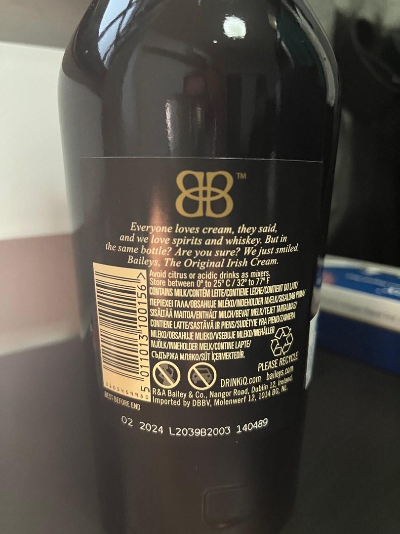 Bailey’s The Original Irish Cream 700ml, Food & Drinks, Alcoholic ...
