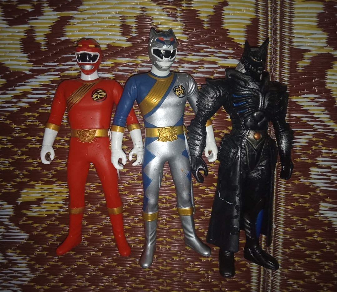 [BANDAI] Sofubi Sentai Hero Series (SHS)(6.5") - Gaoranger sets (3 pcs ...