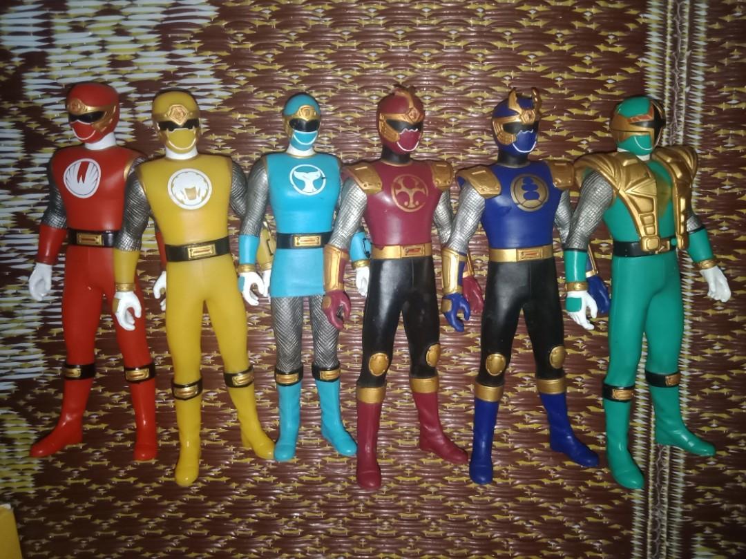 [BANDAI] Sofubi Sentai Hero Series (SHS)(6.5") - Hurricanger Sets (6 ...