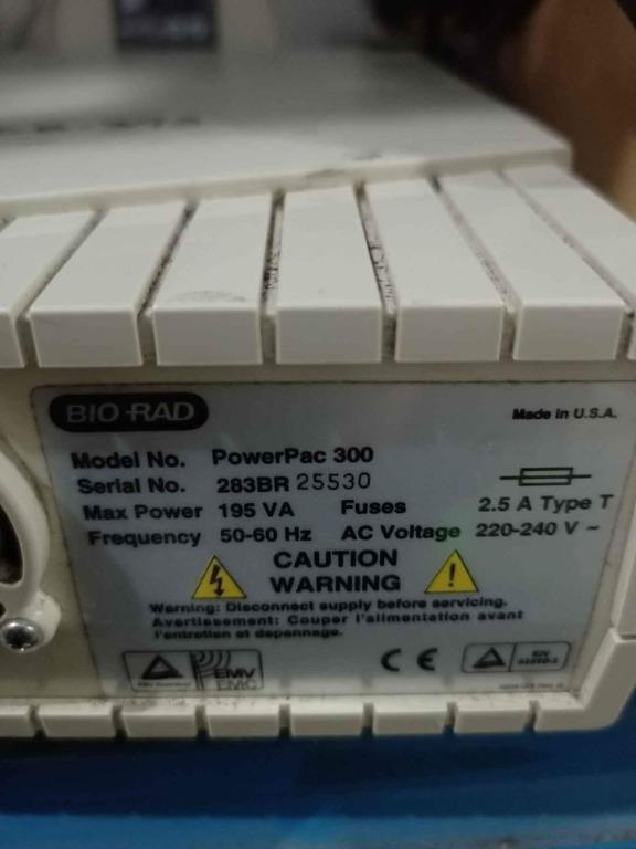 Bio-Rad Power Pack 300 power supply electrophoresis @ P8,000 Each ...