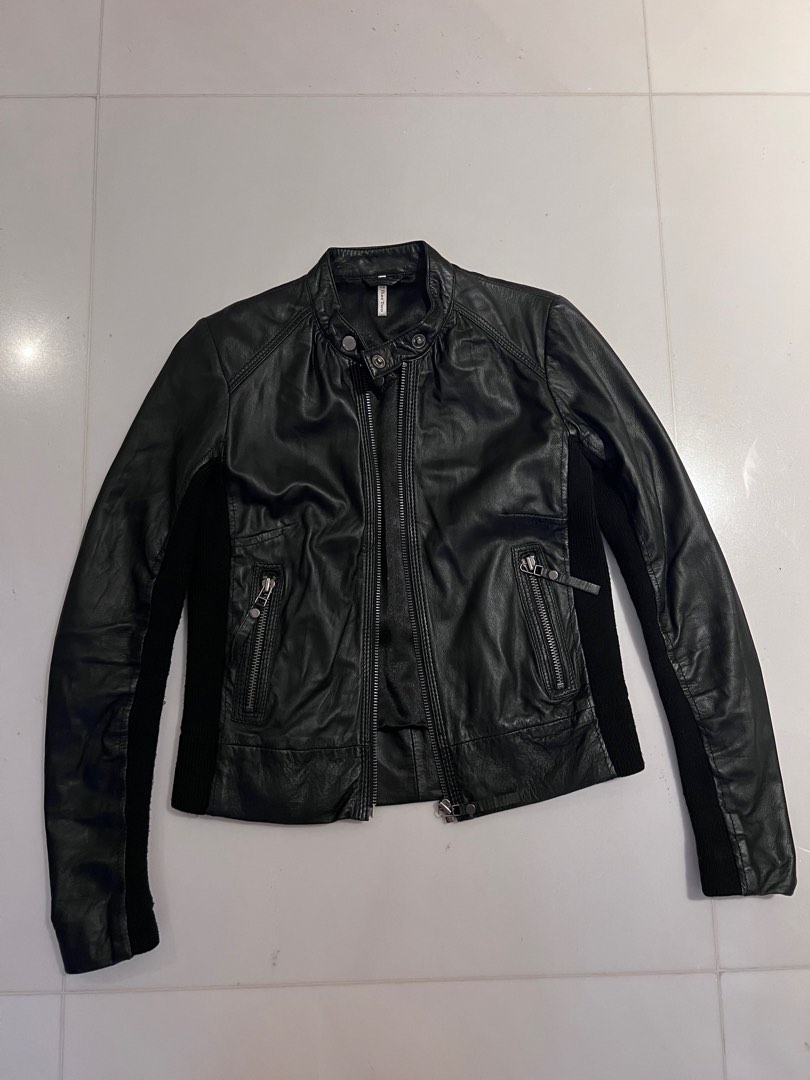 Black Leather Jacket from Denmark / Danish / Part Two, Women's Fashion ...