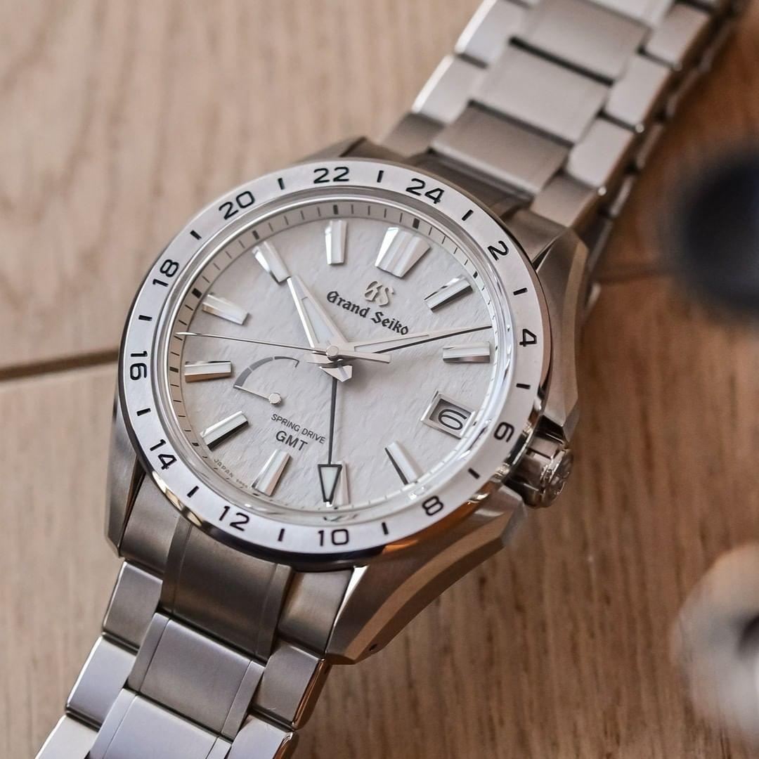 Brand New Grand Seiko Evolution 9 Collection Spring Drive GMT High Intensity Titanium SBGE283 ...