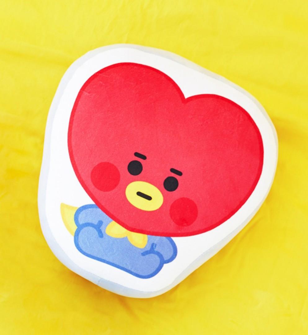 BT21 Tata Baby Flat Cushion, Furniture & Home Living, Bedding & Towels ...