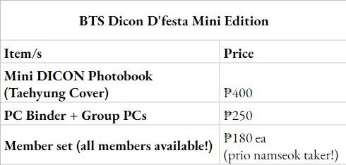 bts dicon dfesta mini edition (102 pcs), Hobbies & Toys, Memorabilia ...