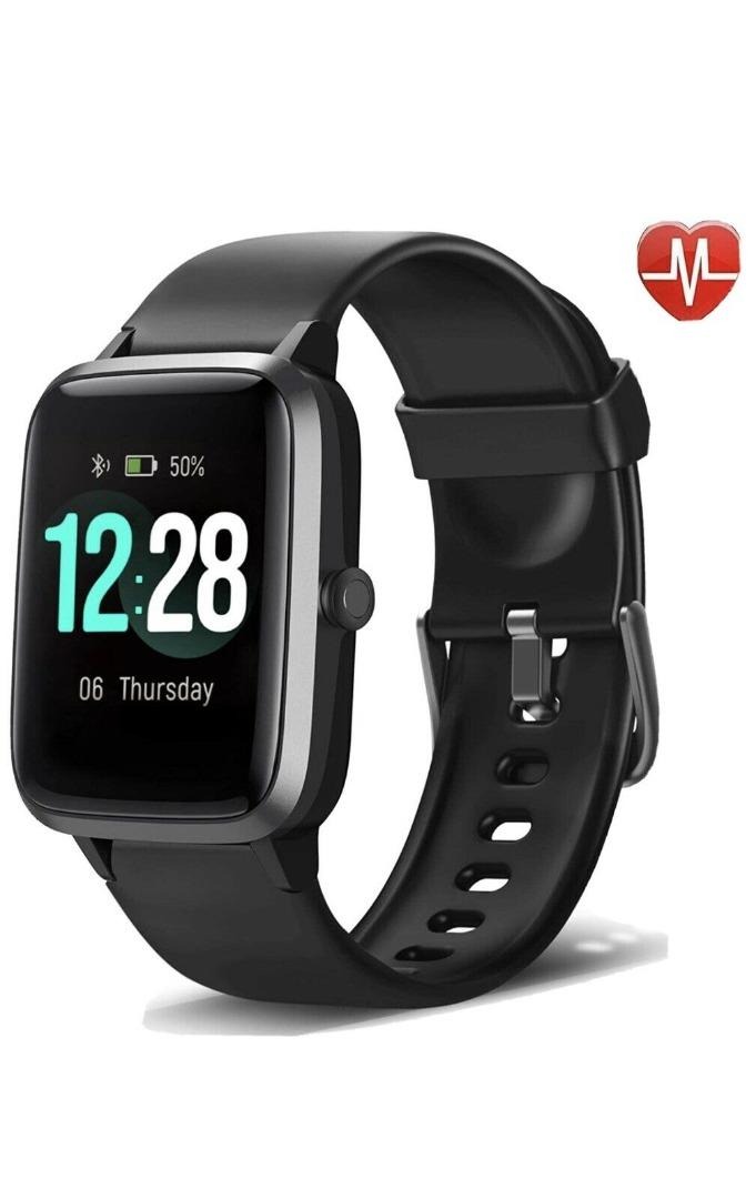 [C2889] LETSCOM Fitness Tracker with Heart Rate Monitor, Smart Watch ...