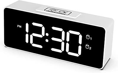 [C2907] CHEREEKI Alarm Clock, Digital Clock with Temperature Display ...