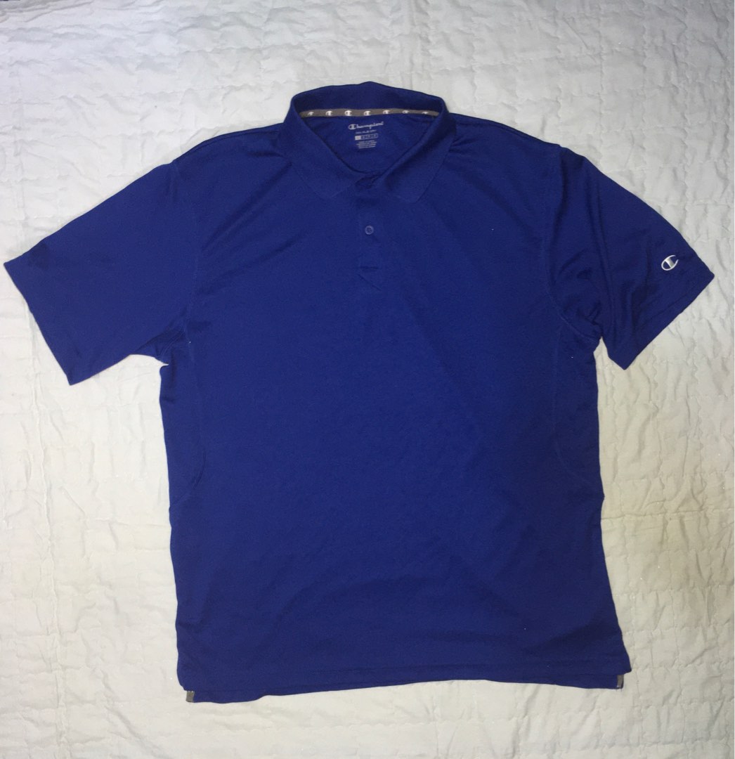 CHAMPION POLO SHIRT ROYAL BLUE, Men's Fashion, Tops & Sets, Tshirts ...