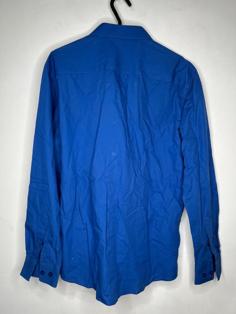 Chancellor 9000 contemporary Mens Blue Formal Long Sleeves, Men's ...