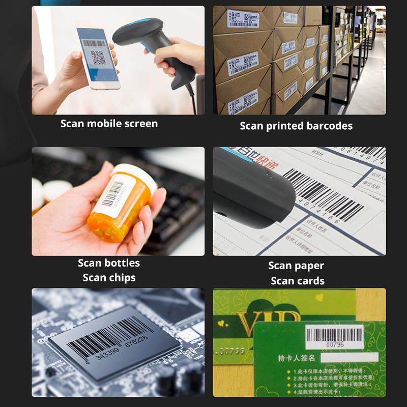 CHITENG Barcode Scanner | Bar Code Label Scanner | QR Code 1D 2D ...