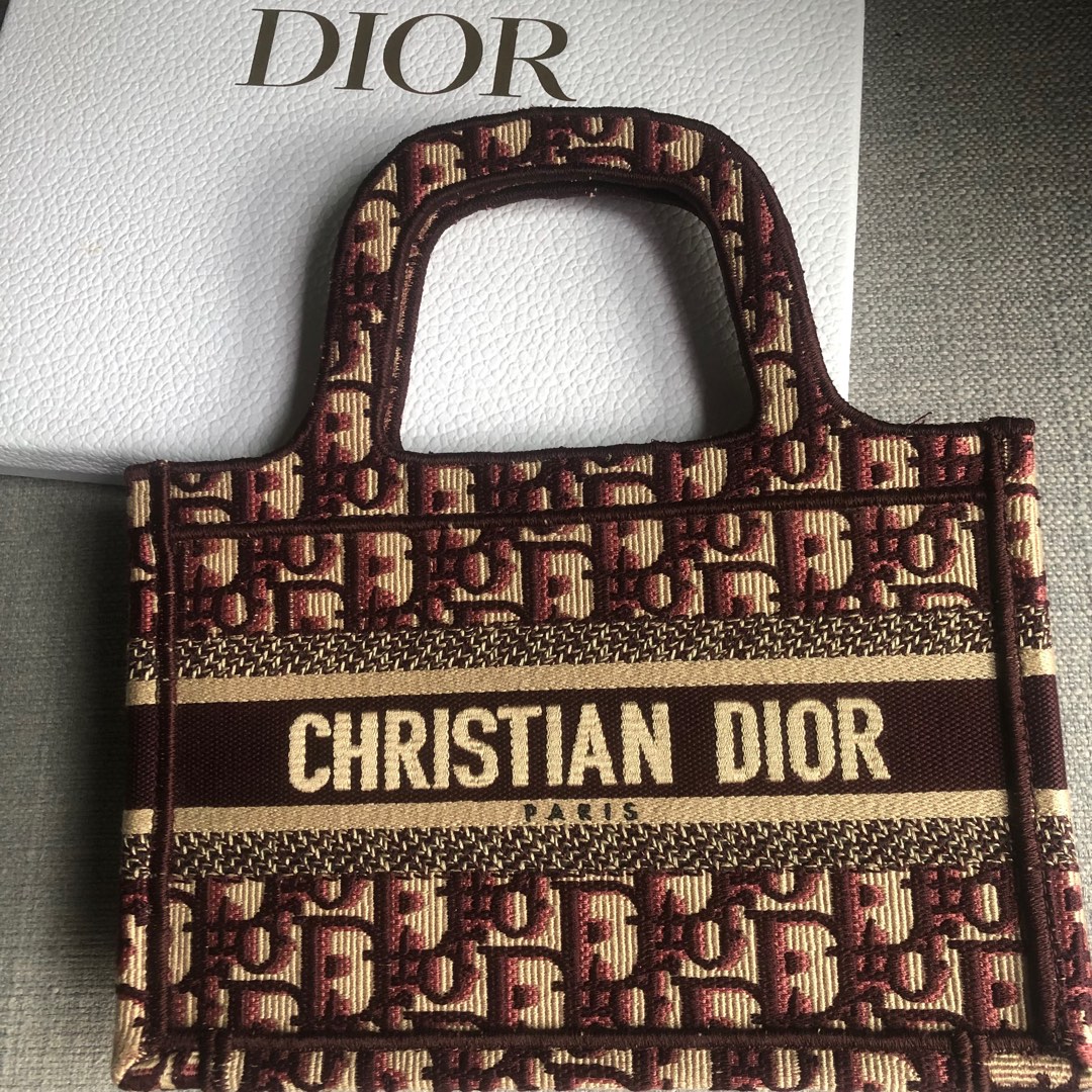 Christian Dior Mini Book Tote, Luxury, Bags & Wallets on Carousell
